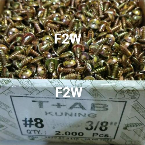 Jual #8X3/8" SEKRUP TSAB TSAT SKRUP T TS TAB KUNING MOON LION 8X3/8 ...
