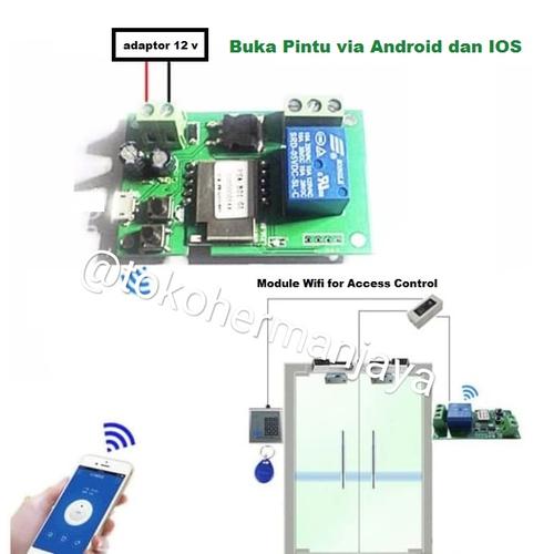 Jual Module Access control buka pintu lewat hp Android dan ios - Kota Bekasi - Barrier Gate ID ...