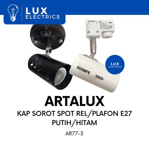 Jual Kap Lampu Sorot Spot Rel/Plafon E27 ARTALUX AR77-3 Putih/Hitam ...