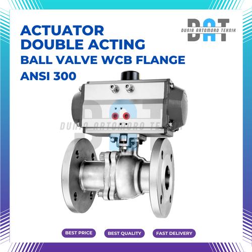 Jual Actuator Ball Valve WCB Flange ANSI 300 Double Acting 2 Inch - + Limit Switch - Jakarta ...