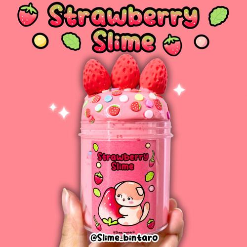 Jual Diy Clay Strawberry Slime By Slime Bintaro || Clay Slime || Slime ...