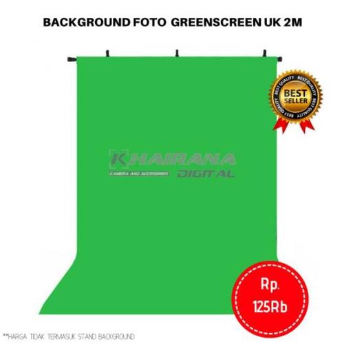 Jual Kain Background Backdrop latar Layar Foto -Hijau Green Screen ...
