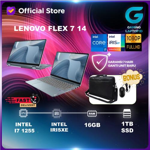 Promo Laptop LENOVO FLEX 7 14 2IN1 TOUCH I7 1255 16GB 1TB W11 14.0FHD ...