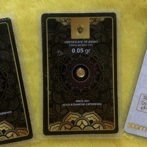 Jual Minigold 0,05 Gram Emas Mini Antam Koin Emas Murni - Kota Semarang ...