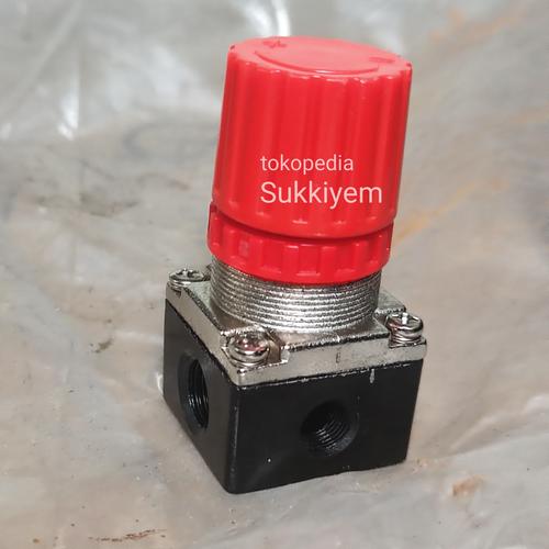 Jual Air Regulator Kompresor Angin Merah 4 Lubang Pengatur Tekanan ...