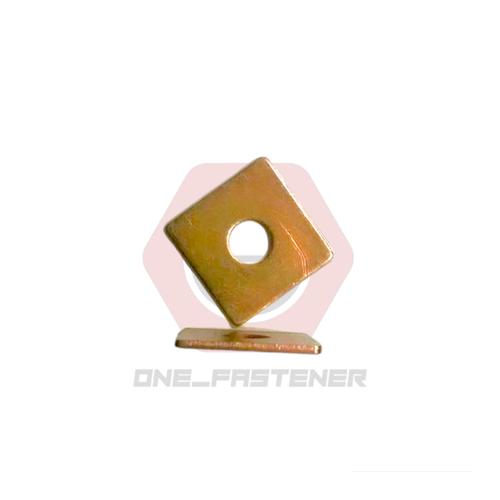 Jual Ring Plat Kotak 1/2 inch Kuning Tebal 2mm baut 17 M12 12mili 37x37 ...