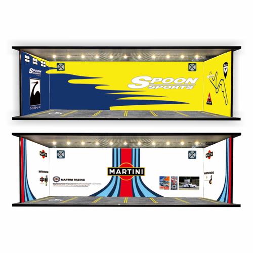 Jual KARIMAKE DIORAMA Garasi 1/64 GARAGE SPOON SPORTS MARTINI RACING ...