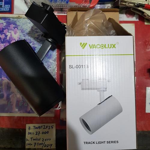 Jual Kap Rel Track Light Vacolux MR16 Body Hitam (Belum Termasuk Lampu ...