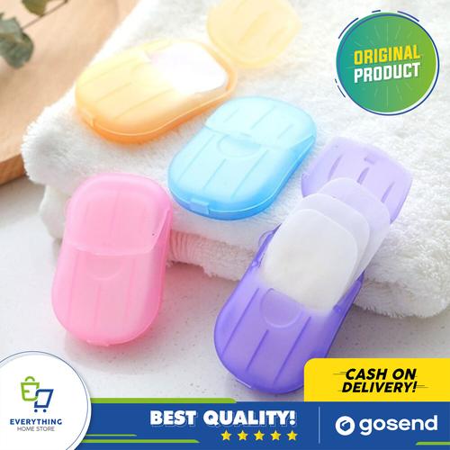 Jual Isoap (100pcs / 100 Lembar) | Portable Sabun Travel Kertas Cuci ...