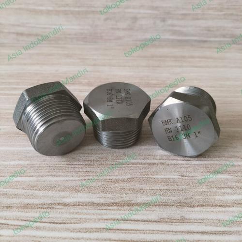 Jual Plug Besi Class 3000 NPT 1/2" Hex Plug #3000 Carbon Steel ...