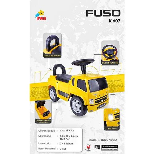 Jual Mainan Mobil Dorong Anak Tolocar Mitsubishi Fuso Fighter Pmb K607 ...