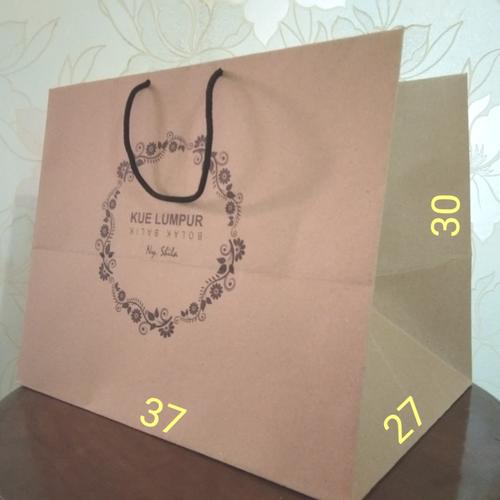 Jual paper bag besar 37*27*30 cetak custom - tali kertas - Kab. Kudus ...