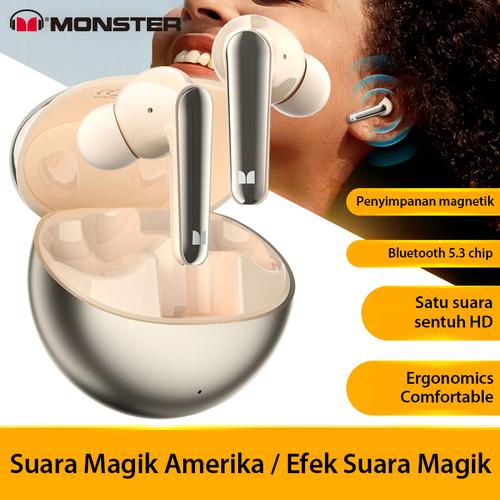 Jual Monster MH22163 TWS True Wireless Bluetooth Earphone HIFI Mic ...