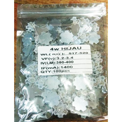Jual HPL 4W Hijau | High Power LED 4 Watt Hijau PCB Putih pendingin - Kota Surabaya - Multi ...