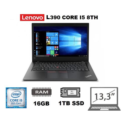 Jual Laptop Lenovo L 390 i5 8th GEN 8 Ram 16GB SSD 1TB Free Tas dan ...