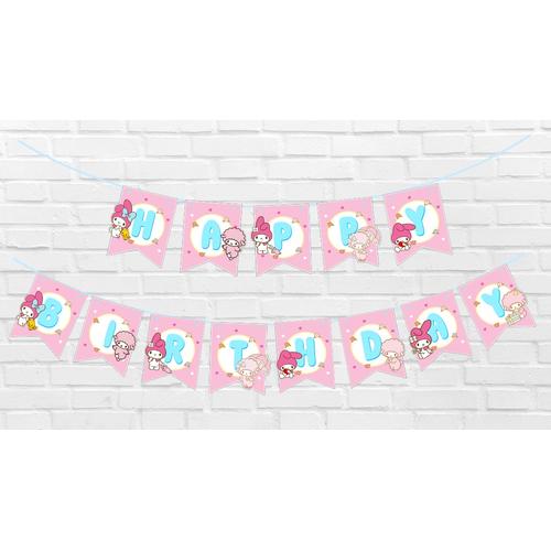 Jual My Melody - Flag Bunting Happy Birthday Banner Ulang Tahun ...