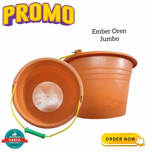 Jual Ember Cor Bangunan Plastik Pvc Orange Oren Jumbo Besar - Kota ...