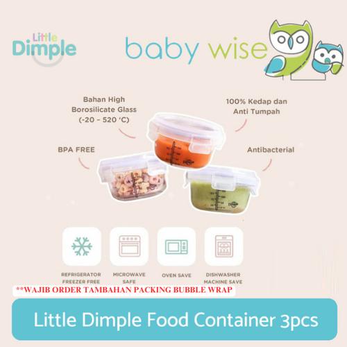 Jual Little Dimple Food Container 3pcs - White - Kota Tangerang Selatan ...