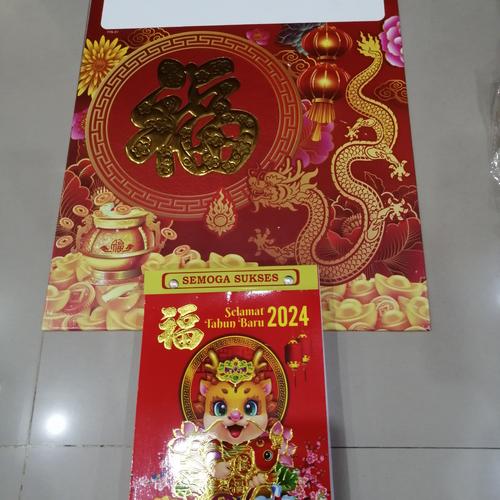 Jual Kalender Dinding 2024 /Kalender Dinding 2024 Tahun Naga + Papan ...