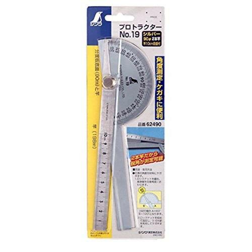 Jual Shinwa Protractor 62480 No.19 (198 x 14 x 1.2 mm ) / Shinwa 62480 ...