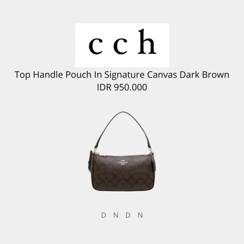 Jual Top Handle Pouch In Signature Canvas Dark Brown - Kota Bekasi ...