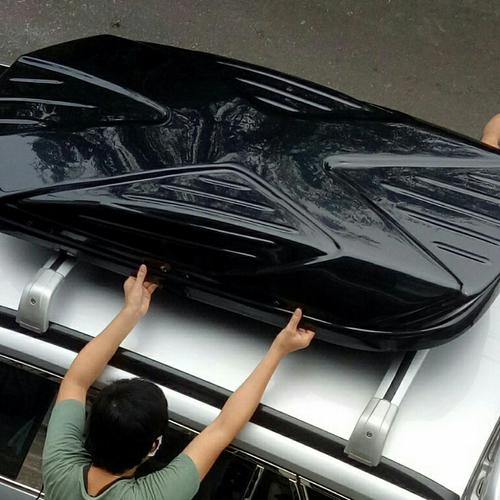 Jual roofbox/roof box kanaka/roof box premium/roof box glossy hitam ...
