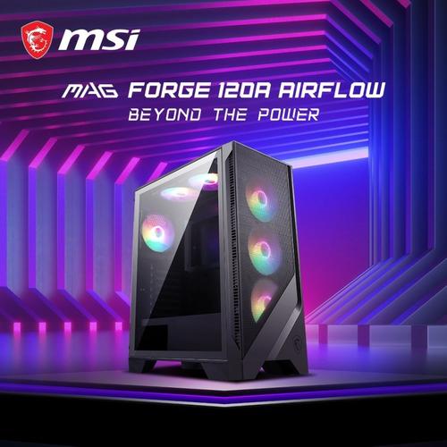 Promo MSI MAG FORGE 120A AIRFLOW + 6Pcs 120mm Auto-RGB Fan - ATX Gaming ...