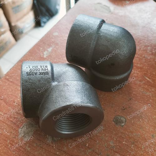 Jual Elbow Besi Class 3000 1" inch Drat NPT / Knee Besi - Jakarta Barat ...