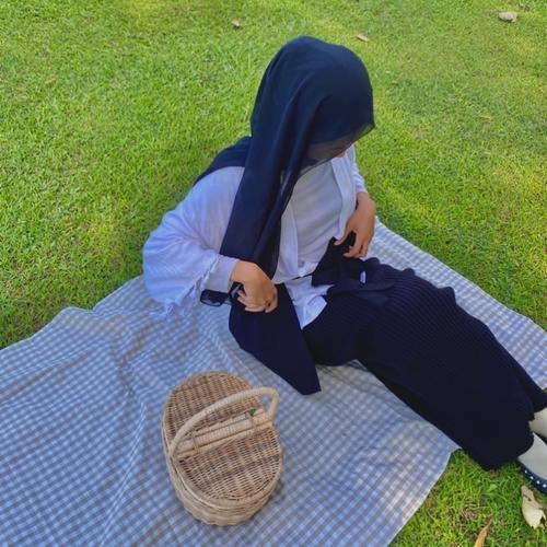 Jual tikar piknik motif kotak ukuran 100x100 cm - pink - Kab. Bandung ...