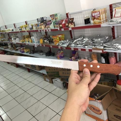 Jual Pisau roti 14 inch bread knife piso gigi gerigi peso dapur 40 cm ...