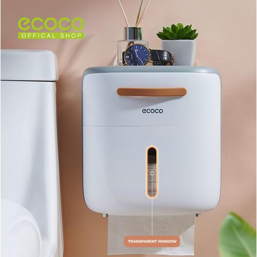 Jual ECOCO Double Modern Tissue Box - Kotak tempat tisu anti air toilet ...
