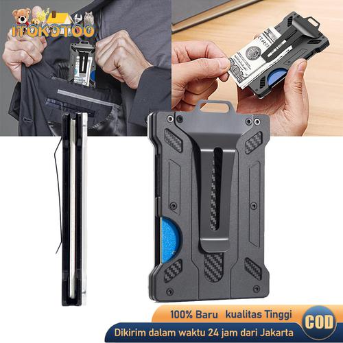 Jual Dompet Modern Dompet Kartu Atm Nama Rfid Tempat Kartu Kerja Money ...