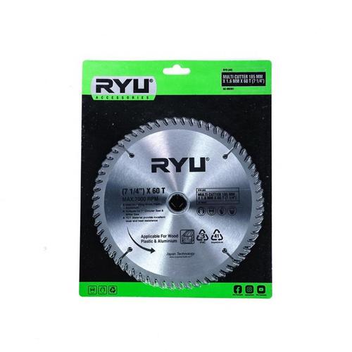 Jual Ryu (Ac) Multi Cutter 185 Mm X 1.6 Mm X 60 T (7 1/4 Jual Ryu (Ac) Multi Cutter 185 Mm X 1.6 Mm X 60 T (7 1/4
