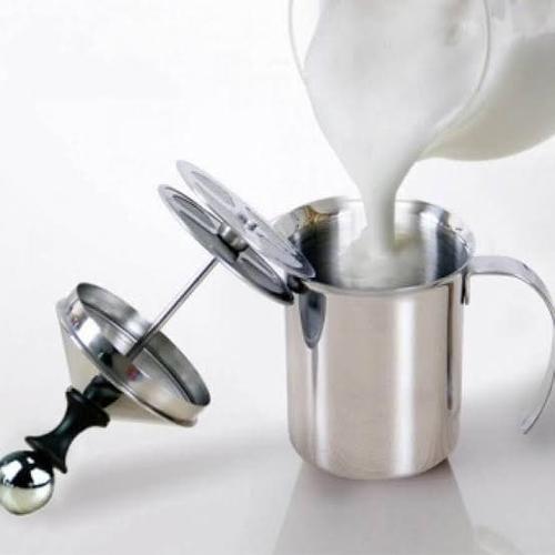 Jual Double Mesh Milk Frother 800 ml Stainless Steel Pembuih Susu ...