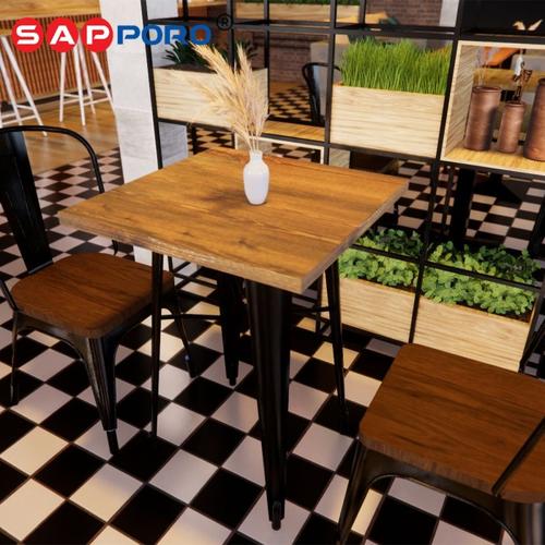 Promo SAPPORO MORABY 60 - Meja Cafe | Meja Tolix | Dining Table Cicil 0% 3x - Kab. Bogor ...
