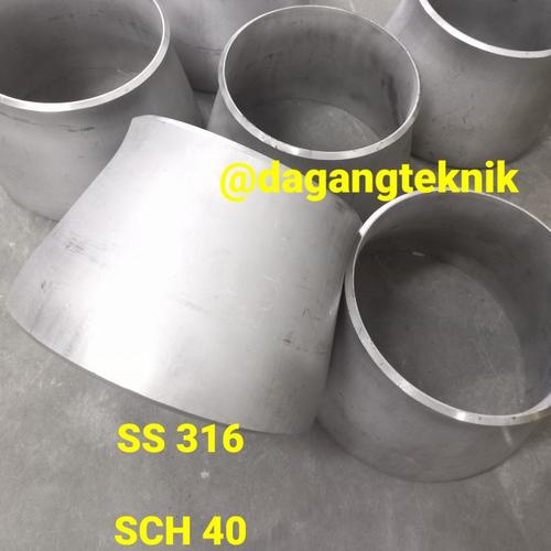 Jual Reducer Concentric 6 x 3 inch SCH 40 SS 316 / DN 150 X DN 80 ...