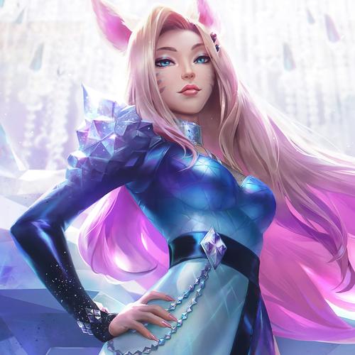 Jual Kostum Cosplay Ahri K/DA All Out Second Angel Rose - Kab ...