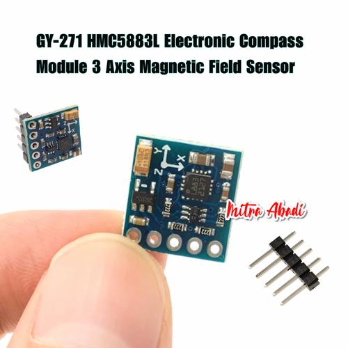 Jual GY-271 HMC5883L Electronic Compass Module 3 Axis Magnetic Field ...