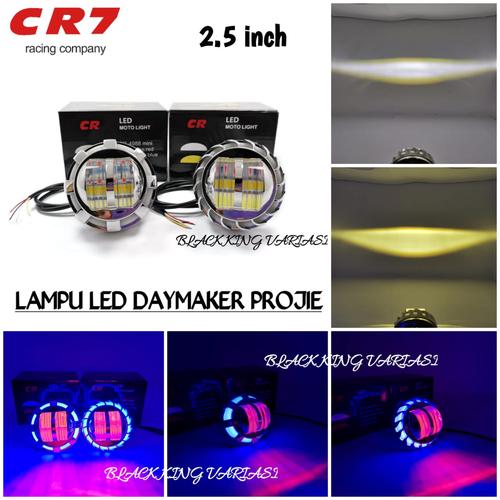 Promo Lampu Daymaker LED Projie 2,5 inch Putih Kuning Lampu Projie ...