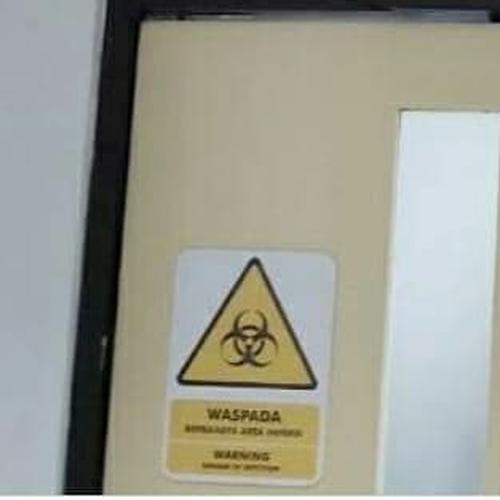 Jual akrilik sign board waspada ruang infeksi khusus penyakit rumah ...