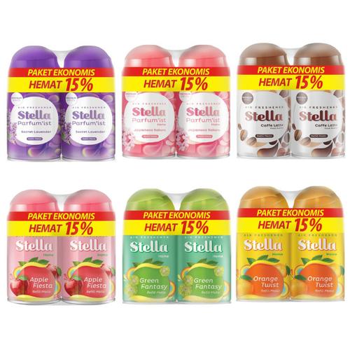 Promo (Isi 2 Pcs) STELLA Air Freshener Refill Matic 225ml | Paket ...