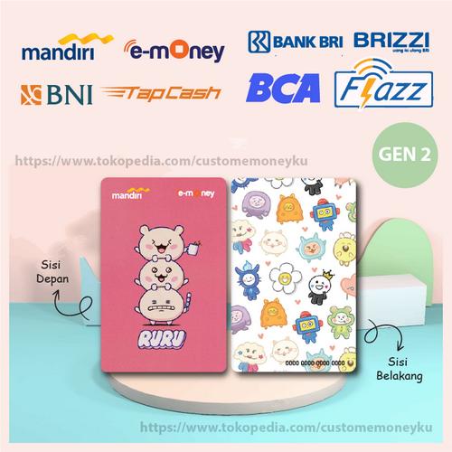 Jual KARTU EMONEY MANDIRI BCA GEN 2 BNI BRI KPOP TRUZ RURU TREASURE ...