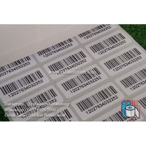 Jual Cetak Label Sticker Barcode Bahan Yupo Ukuran 33 mm x 15 mm Anti ...
