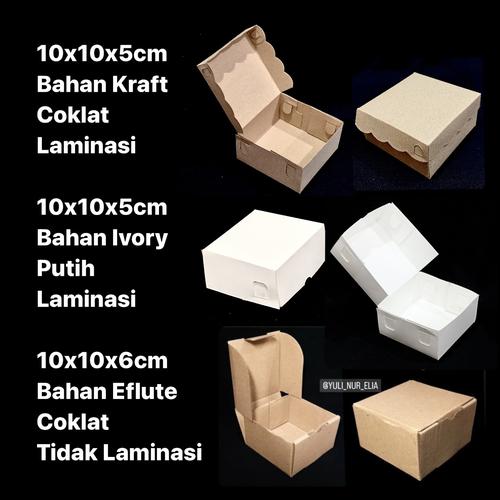 Jual Snack Box Ukuran Kecil muat 2 atau 3 kue box donat bapao pisang ...