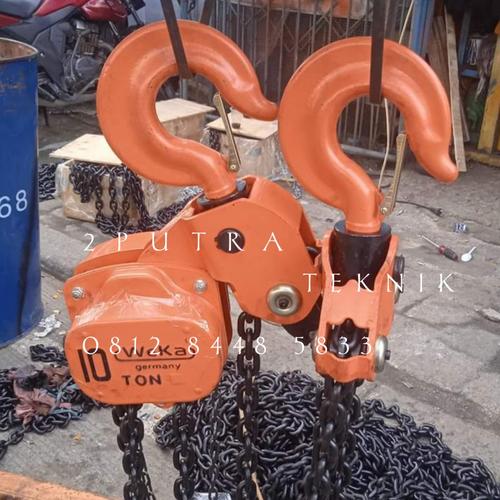 Jual Chain Block Takel / katrol manual heavy duty 10 ton x 5 meter ...
