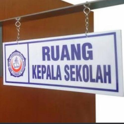 Jual sign board papan ruang kelas nama sekolah ruangan lengkap ...