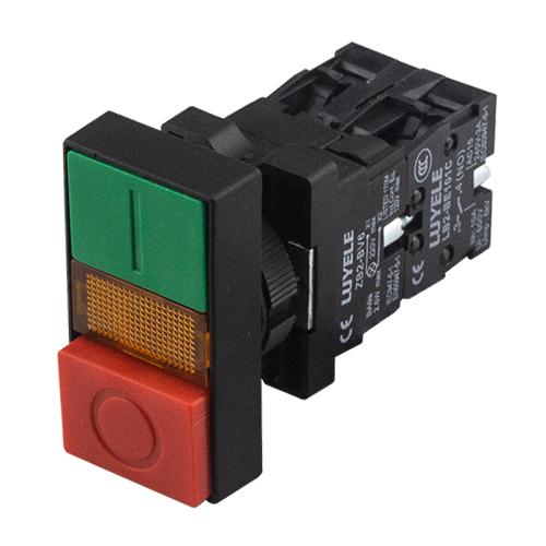 Jual Larkin LB2-EW8465 LED illuminated Double Head Push Button 220v ...