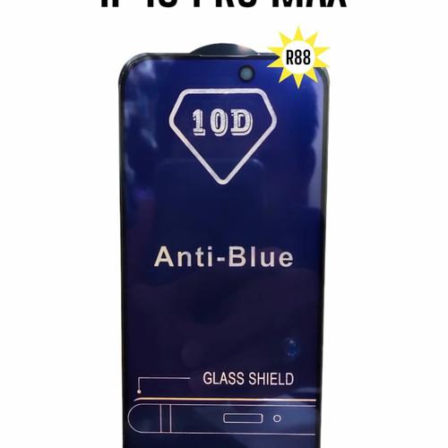Jual iph 15 pro max tempered glass anti blueray 10D - extra dus+buble ...