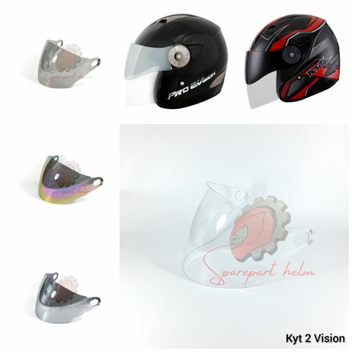 Jual Kaca helm Kyt 2 Vision Visor helm Kyt 2Vision, Kyt Pro 2 vision ...