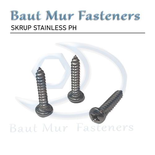 Jual Skrup stainless PH 8 X 3/4 sekrup ss 304 - Jakarta Pusat - baut ...